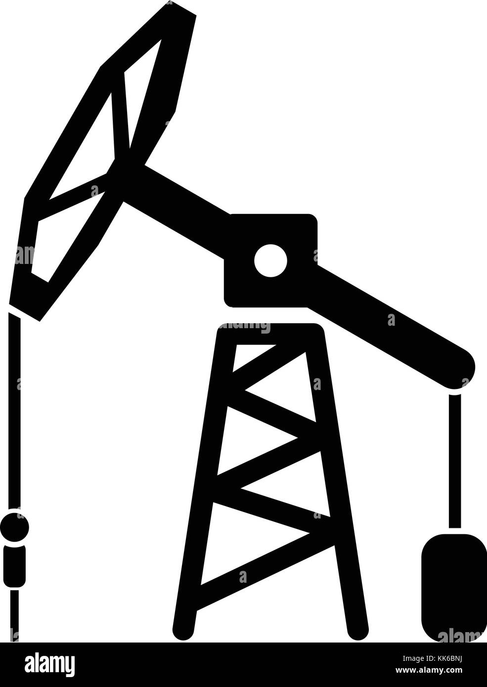 Oil rig icon, simple black style Stock Vector Image & Art - Alamy
