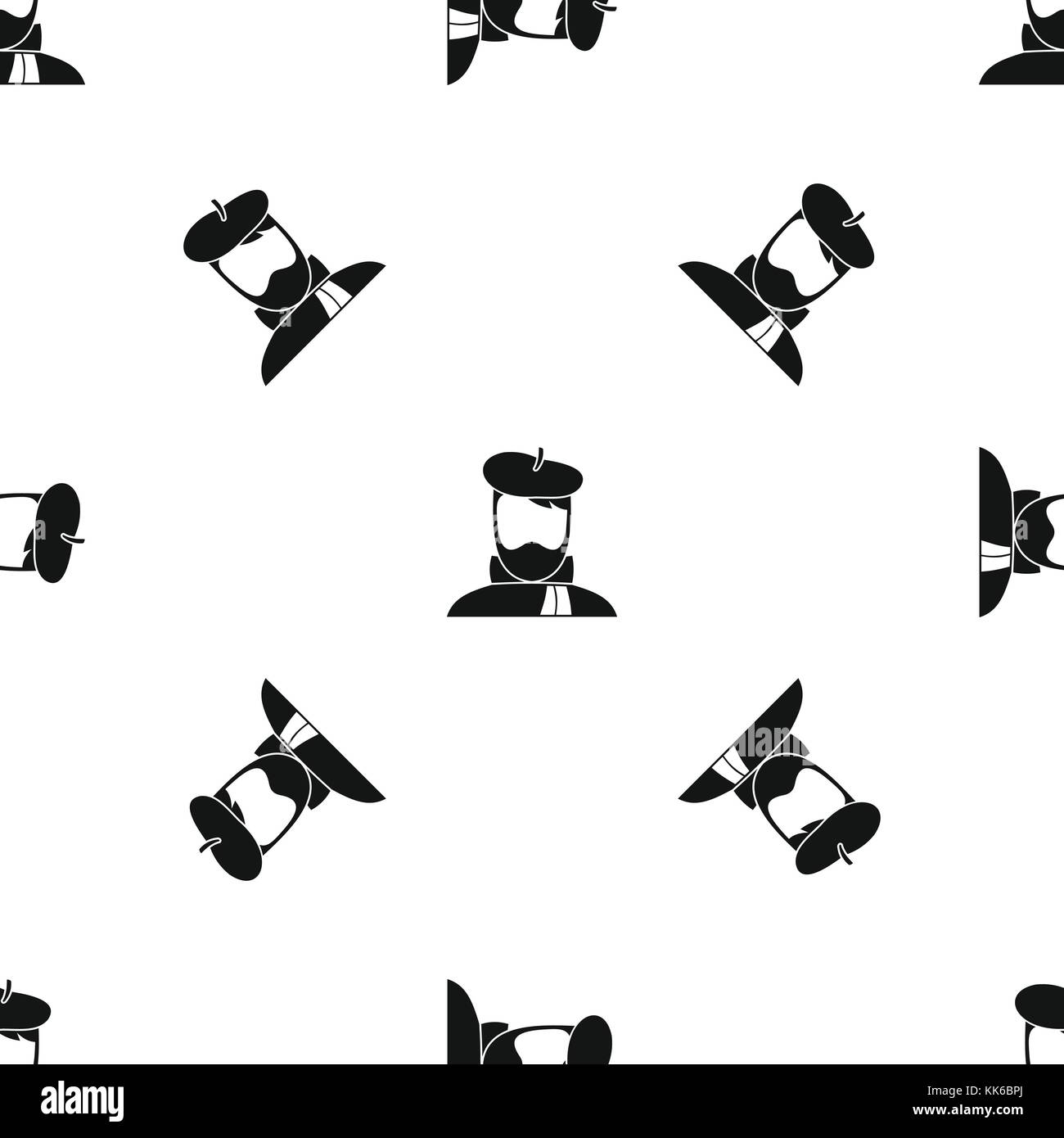 Artist pattern seamless black Stock Vector Image & Art - Alamy