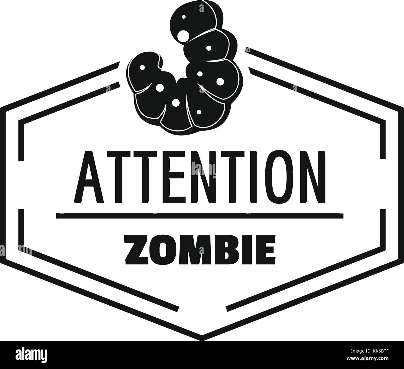 Zombie logo, simple black style Stock Vector Image & Art - Alamy