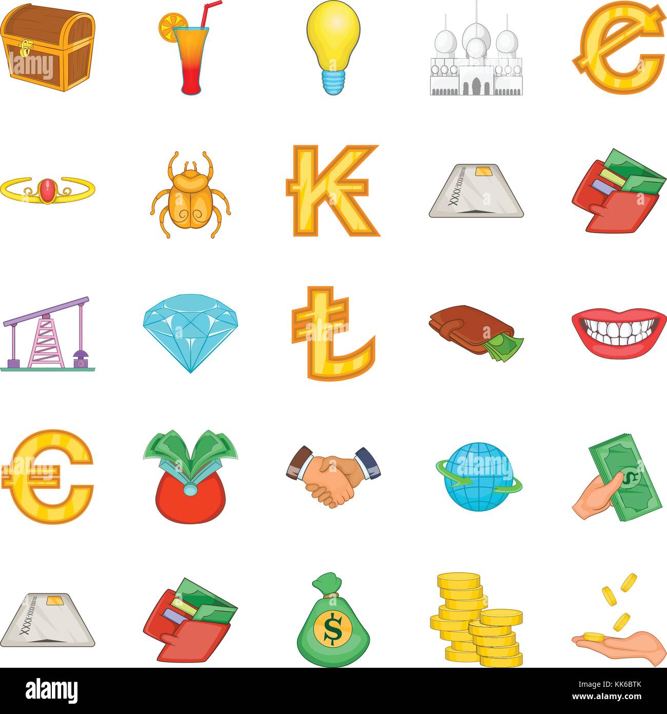 Tangibles icons set, cartoon style Stock Vector Image & Art - Alamy