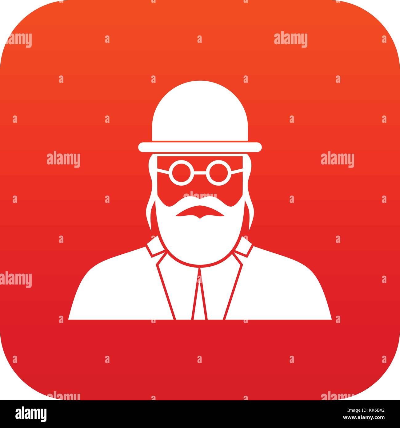 Orthodox jew icon digital red Stock Vector Image & Art - Alamy