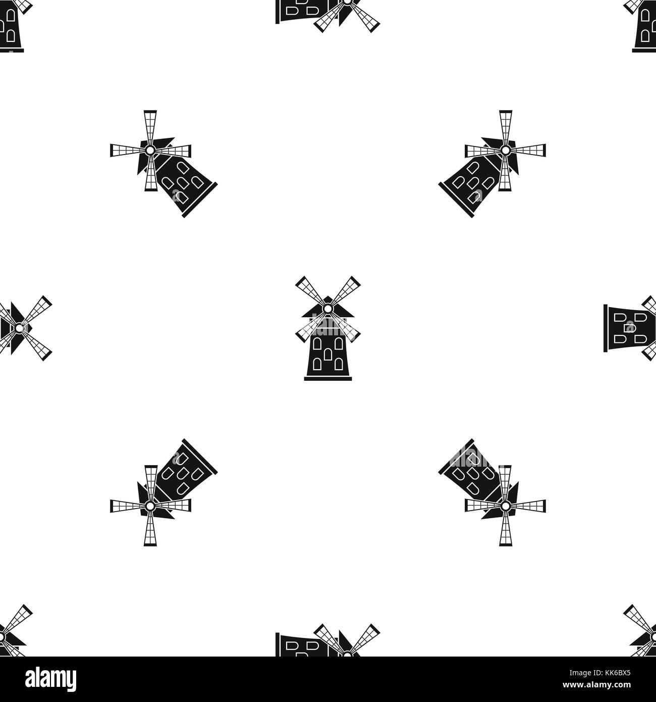 Windmill pattern seamless black Stock Vector Image & Art - Alamy
