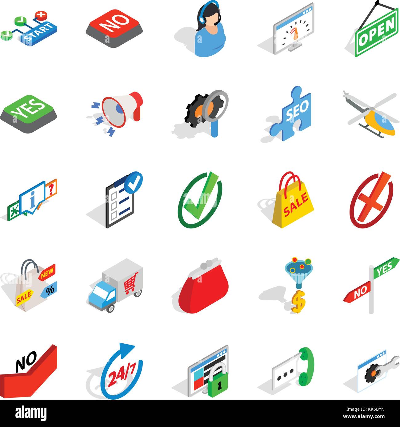 Firm icons set, isometric style Stock Vector Image & Art - Alamy