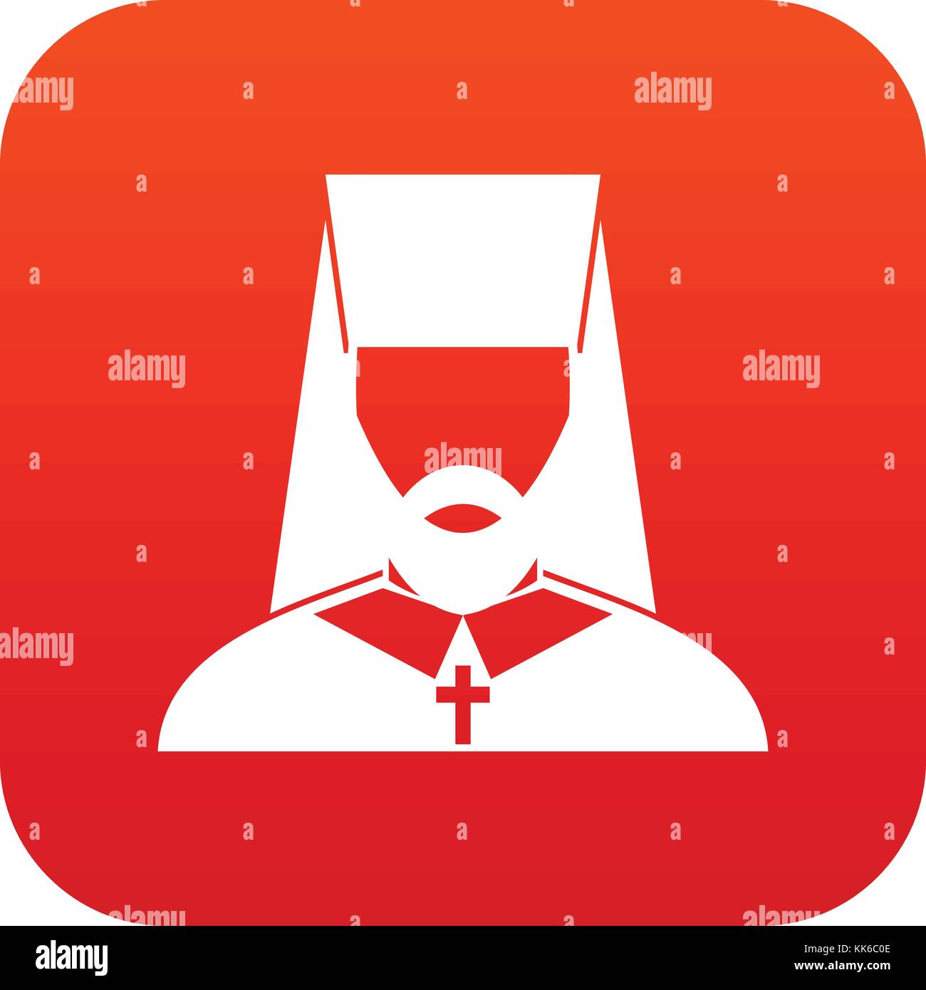 Orthodox priest icon digital red Stock Vector Image & Art - Alamy