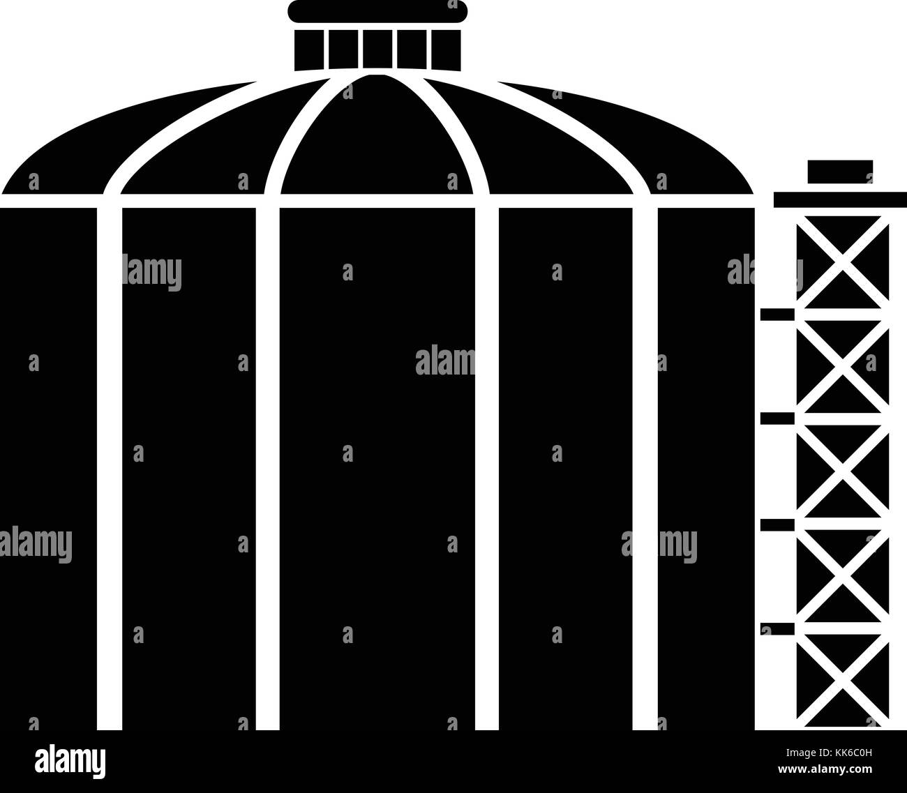 Oil storage tank icon, simple black style Stock Vector Image & Art - Alamy