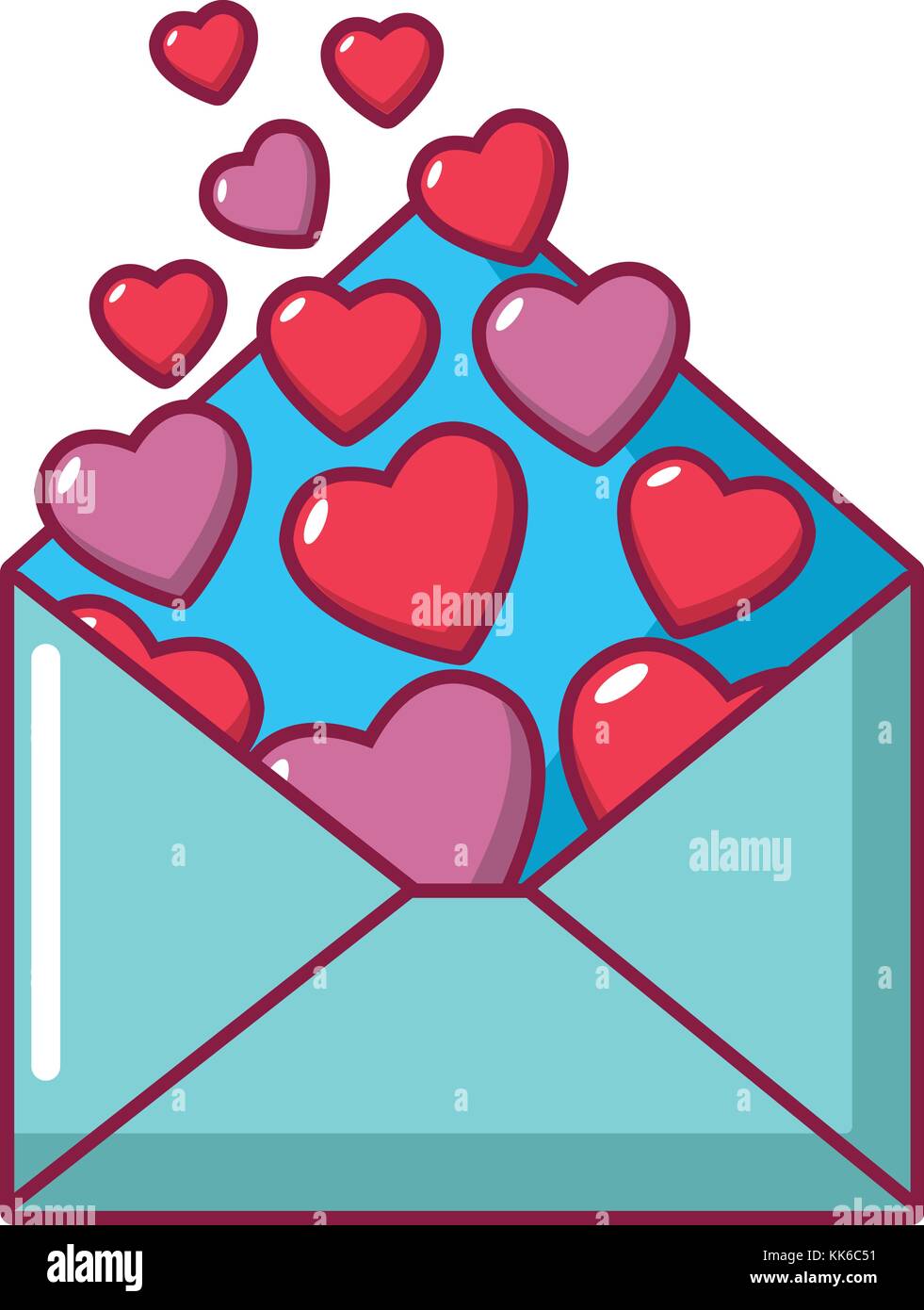 Heart letter icon, cartoon style Stock Vector Image & Art - Alamy