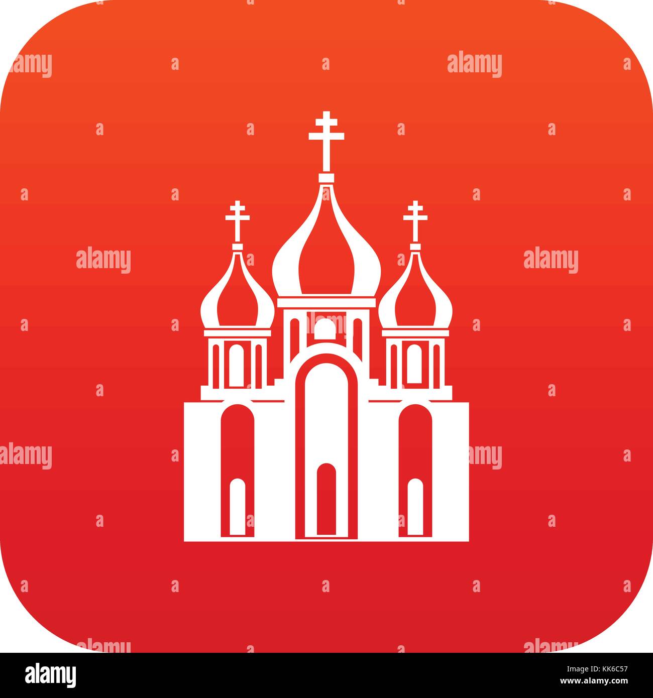 Church building icon digital red Stock Vector Image & Art - Alamy