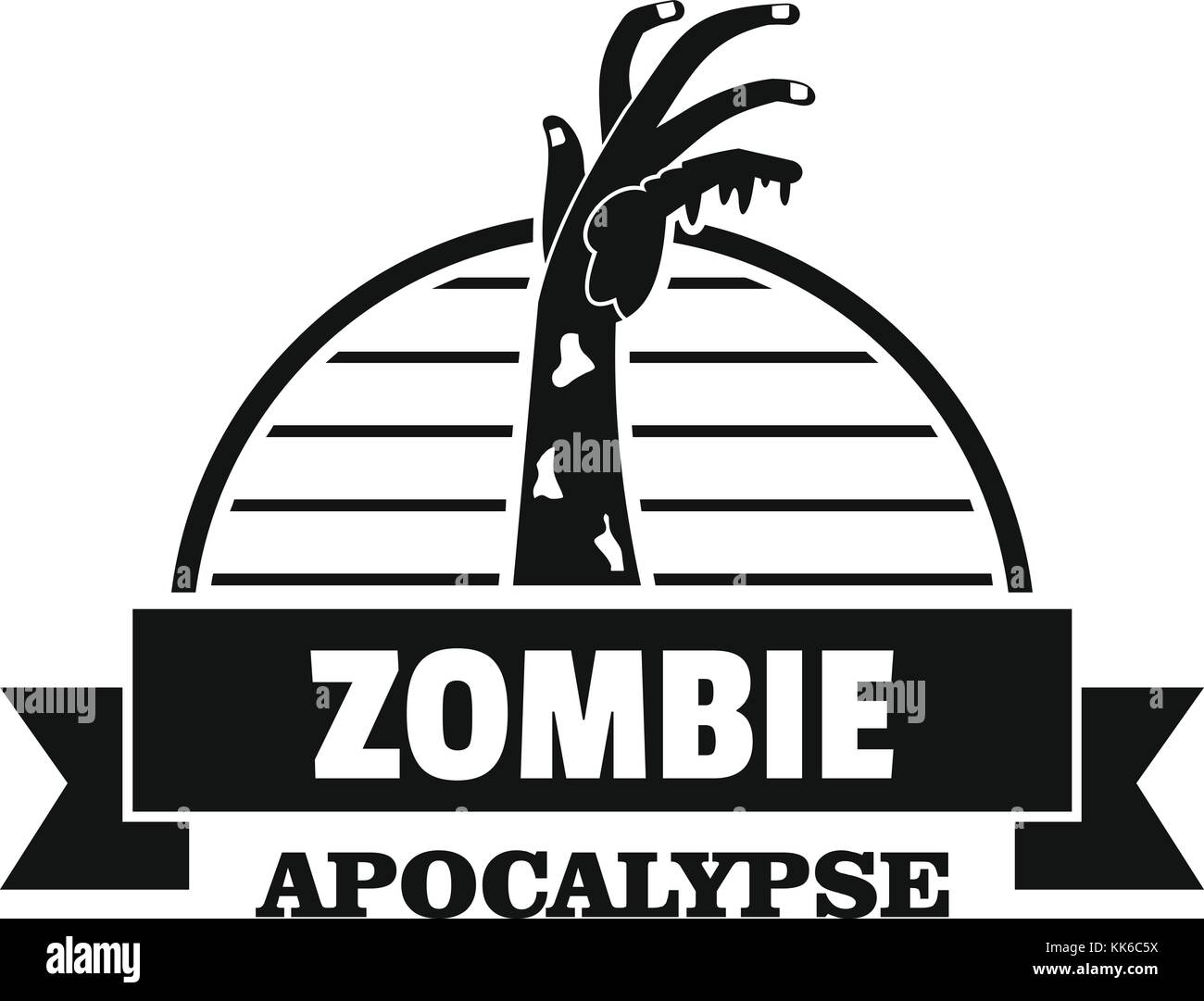 Zombie catching logo, simple black style Stock Vector Image & Art - Alamy