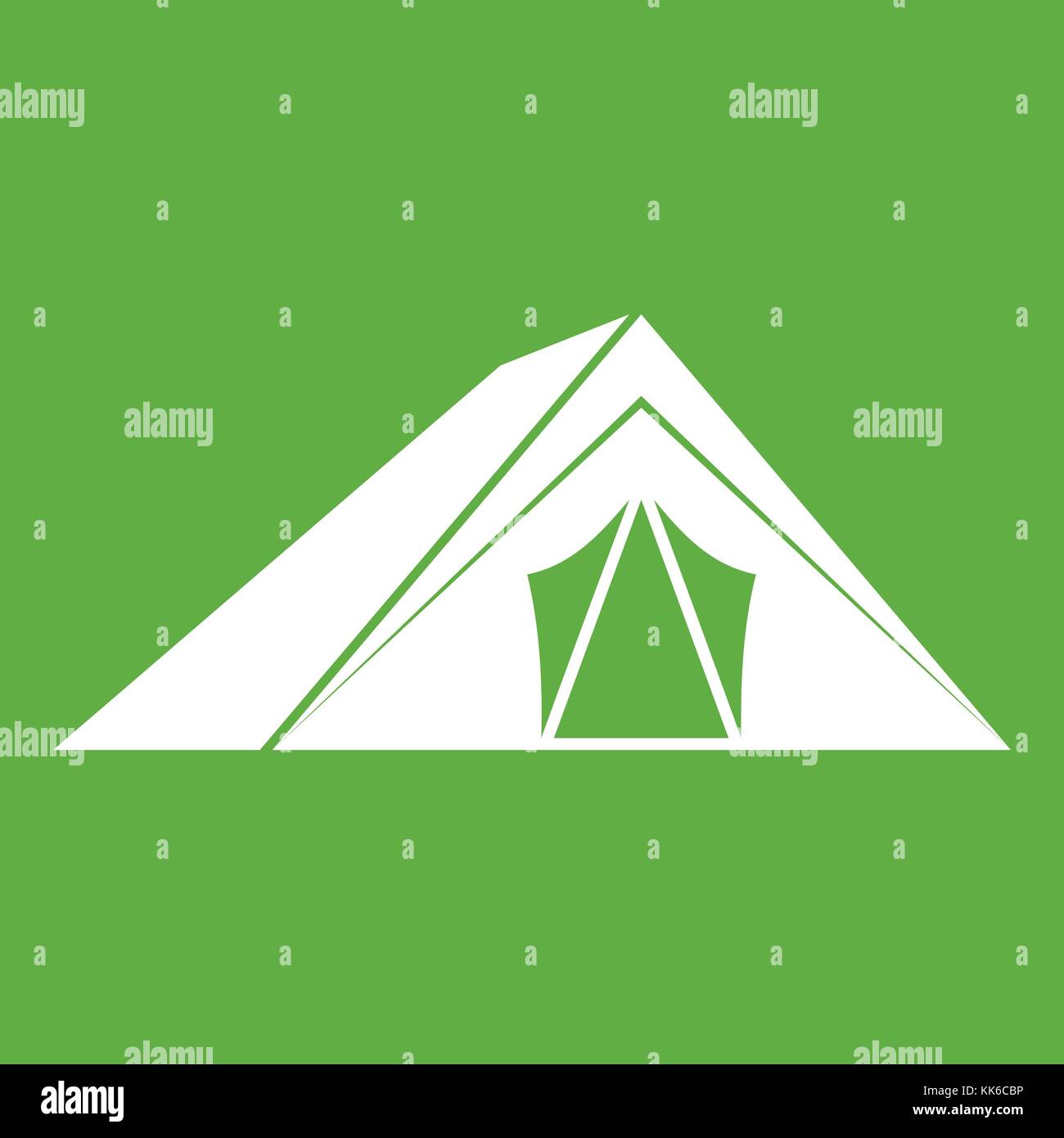 Tent icon green Stock Vector Image & Art - Alamy