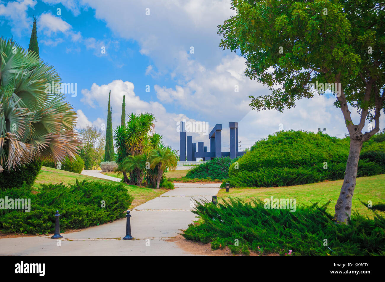 holocaust monument in Rishon lezion. Israel . Modern architecture Stock ...