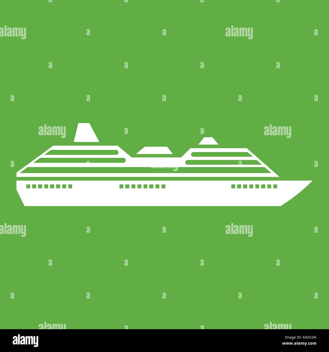 Cruise ship icon green Stock Vector Image & Art - Alamy