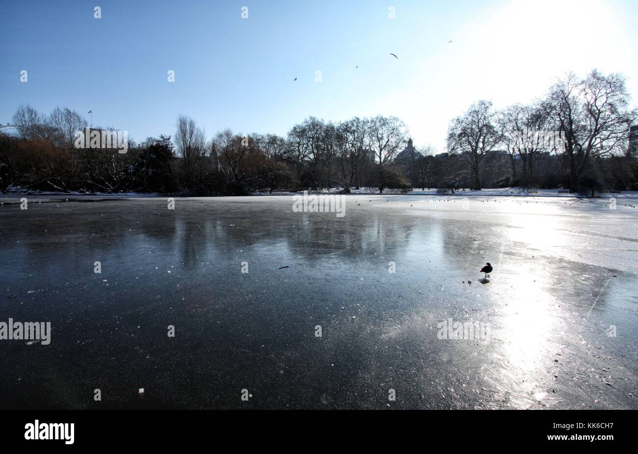 frozen landscape in London Stock Photo - Alamy