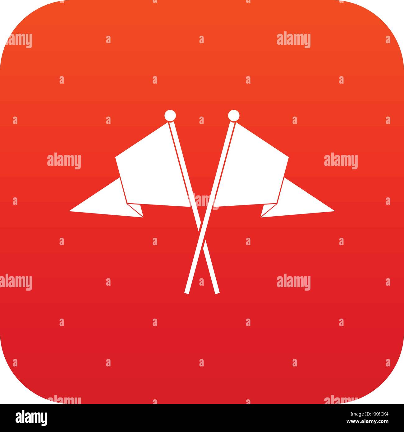 Two flags icon digital red Stock Vector Image & Art - Alamy