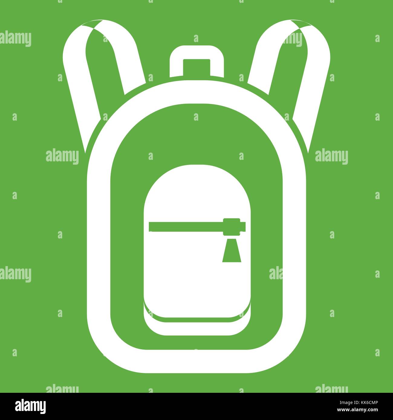 Backpack icon green Stock Vector Image & Art - Alamy