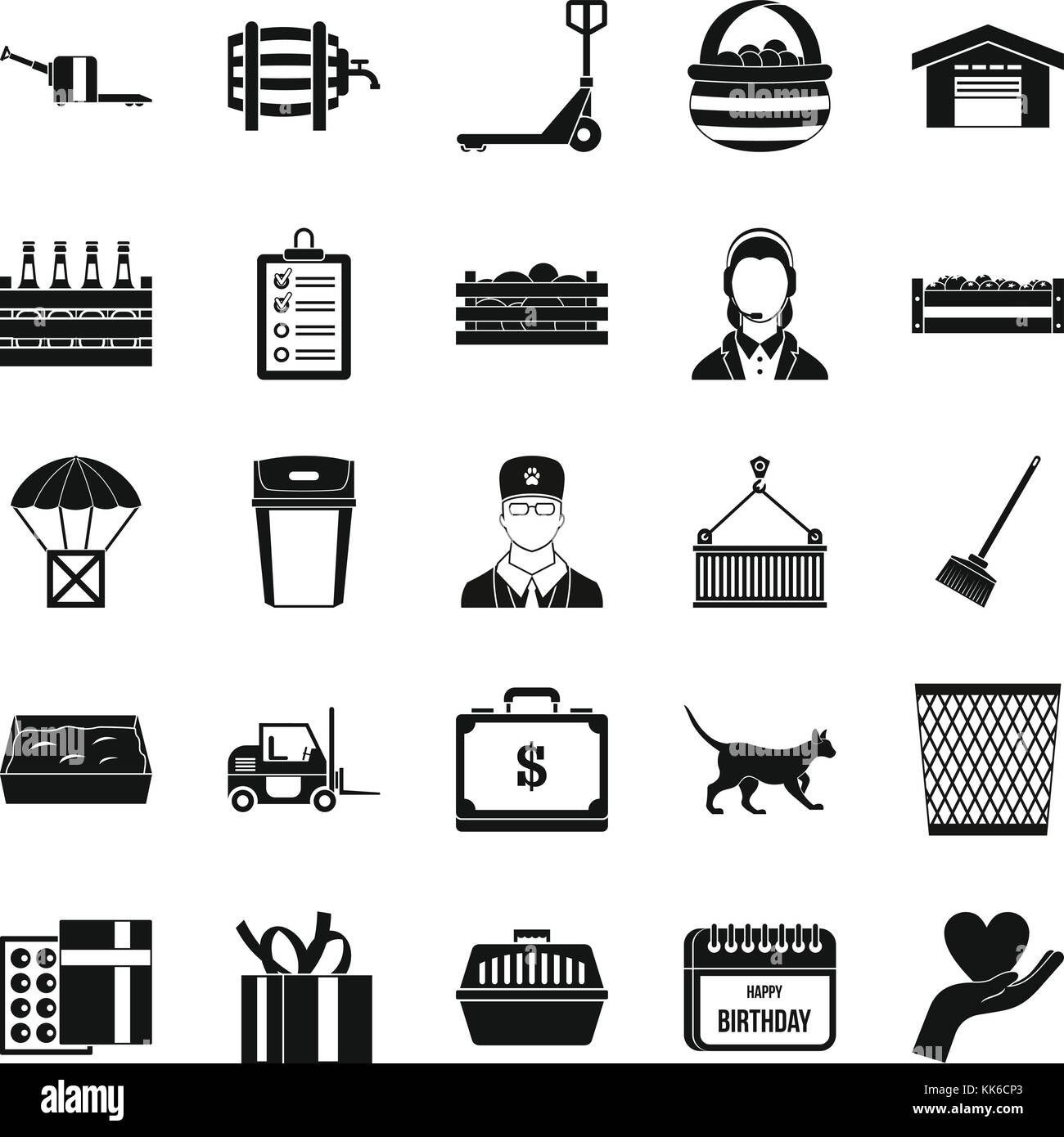 Chest icons set, simple style Stock Vector Image & Art - Alamy