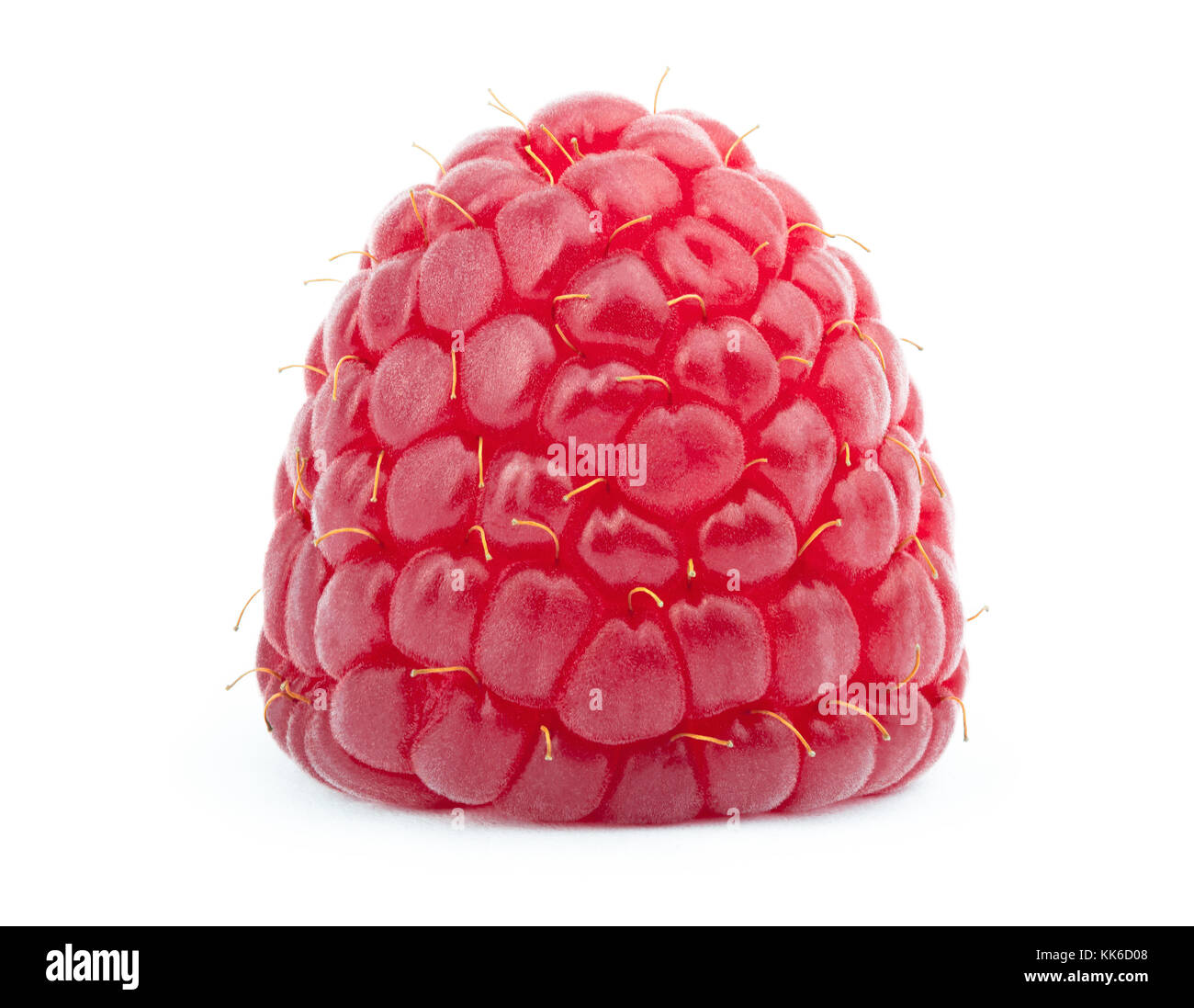 Ripe raspberry isolated Stock Photo - Alamy