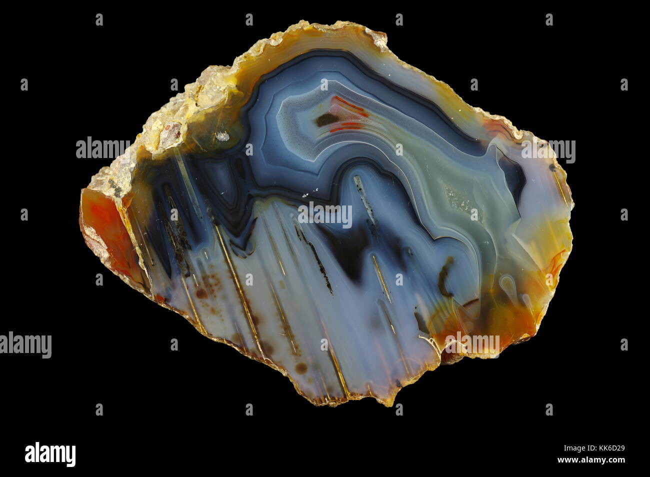 Cross section stalactite agate stone hi-res stock photography and ...