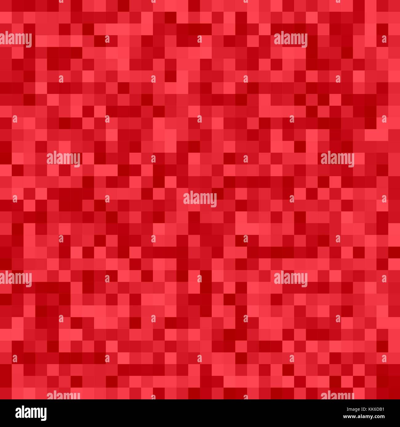 Geometrical Abstract Square Mosaic Background Vector Design From Squares In Red Tones Stock