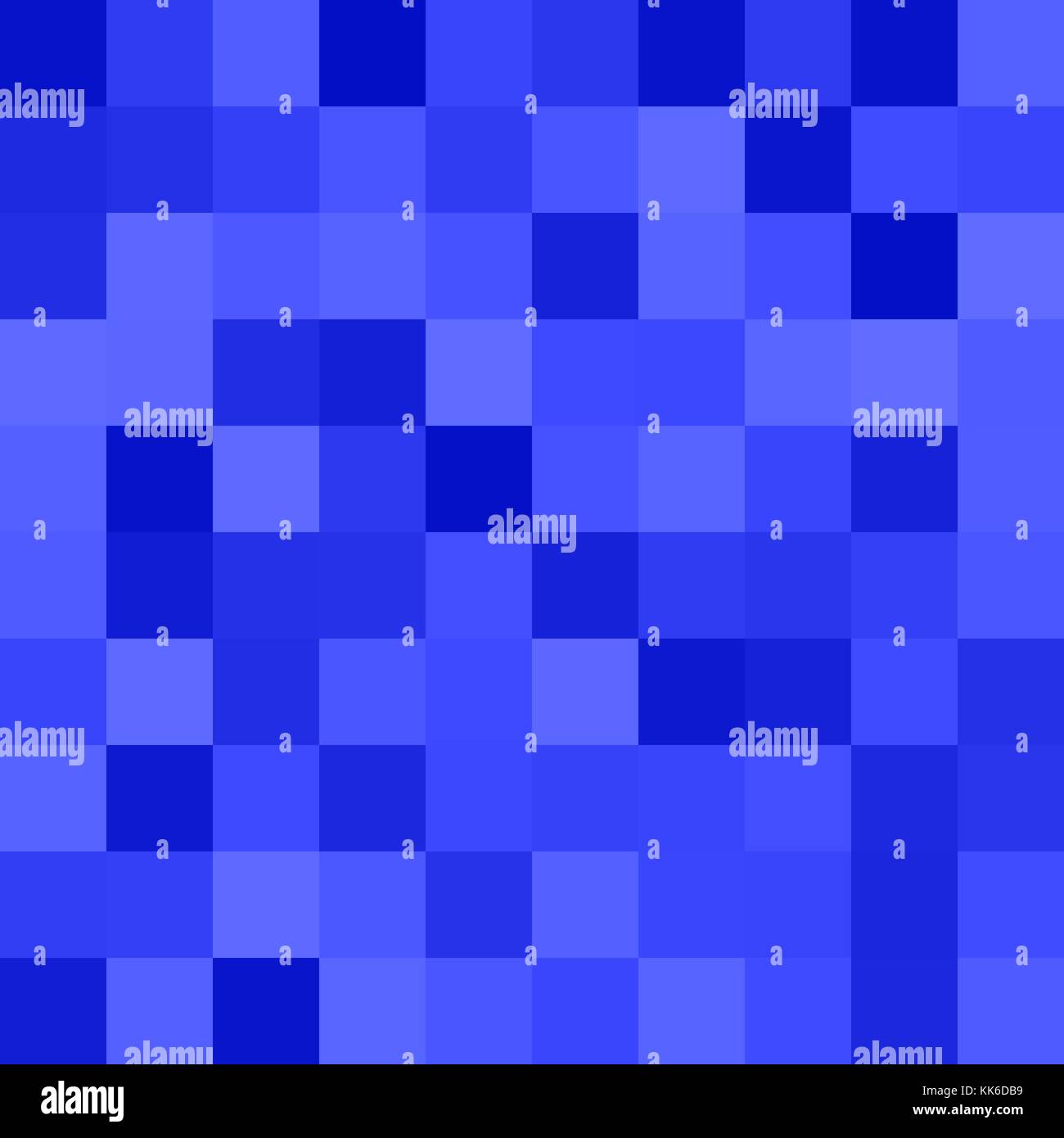Geometric Square Pixel Mosaic Pattern Background Vector Design From Squares In Blue Tones