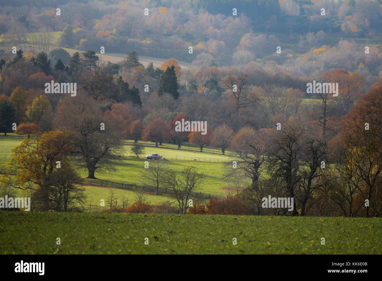 Penshurst Place Tonbridge Kent autumn colours winter walk tourist ...