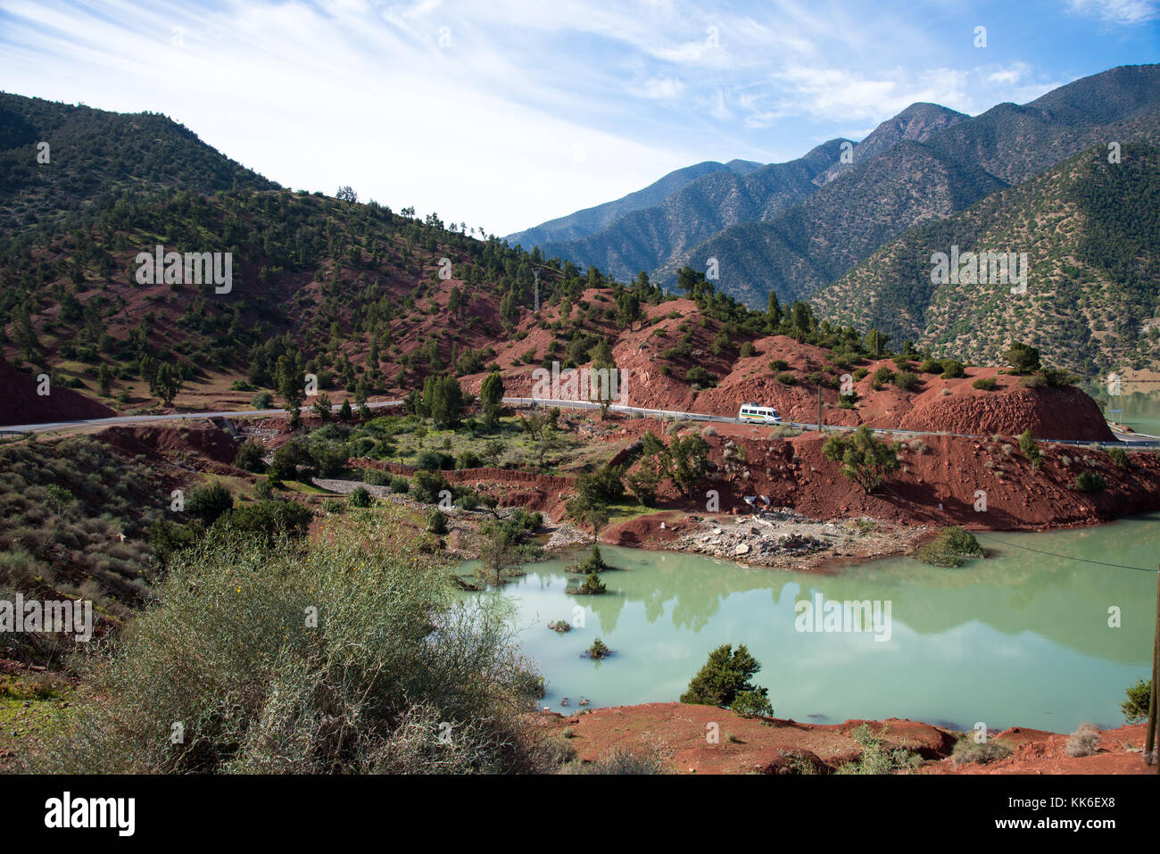 Lake Ouirgane at Imlill valley, Maroc Stock Photo - Alamy