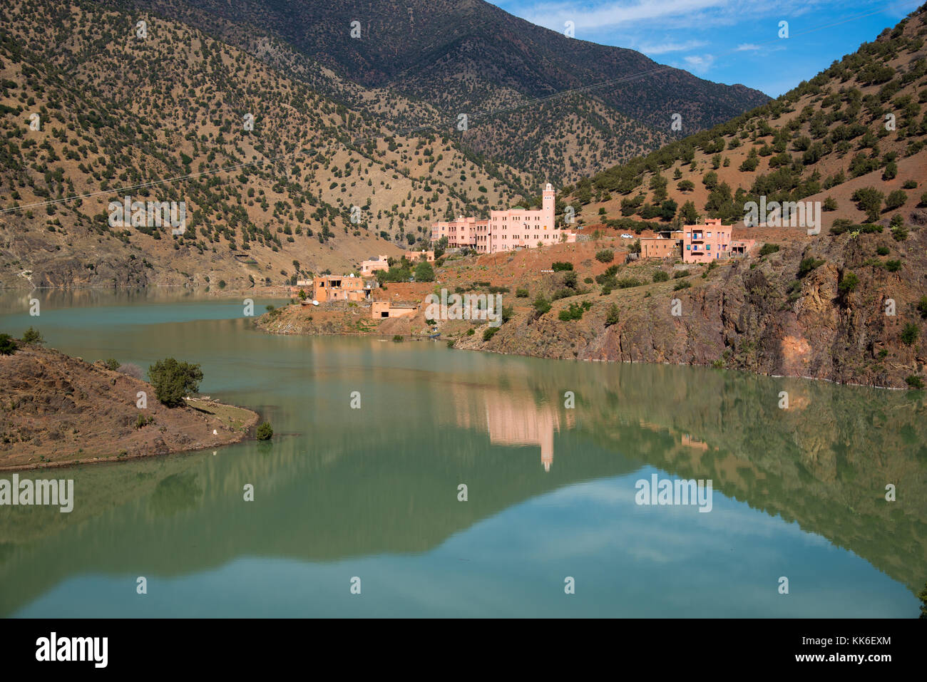 Lake Ouirgane at Imlill valley, Maroc Stock Photo - Alamy