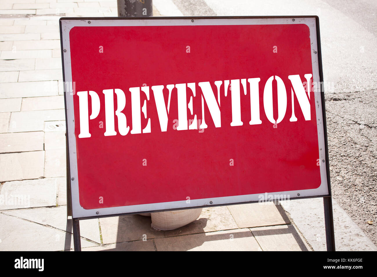 Conceptual hand writing text caption inspiration showing Prevention ...