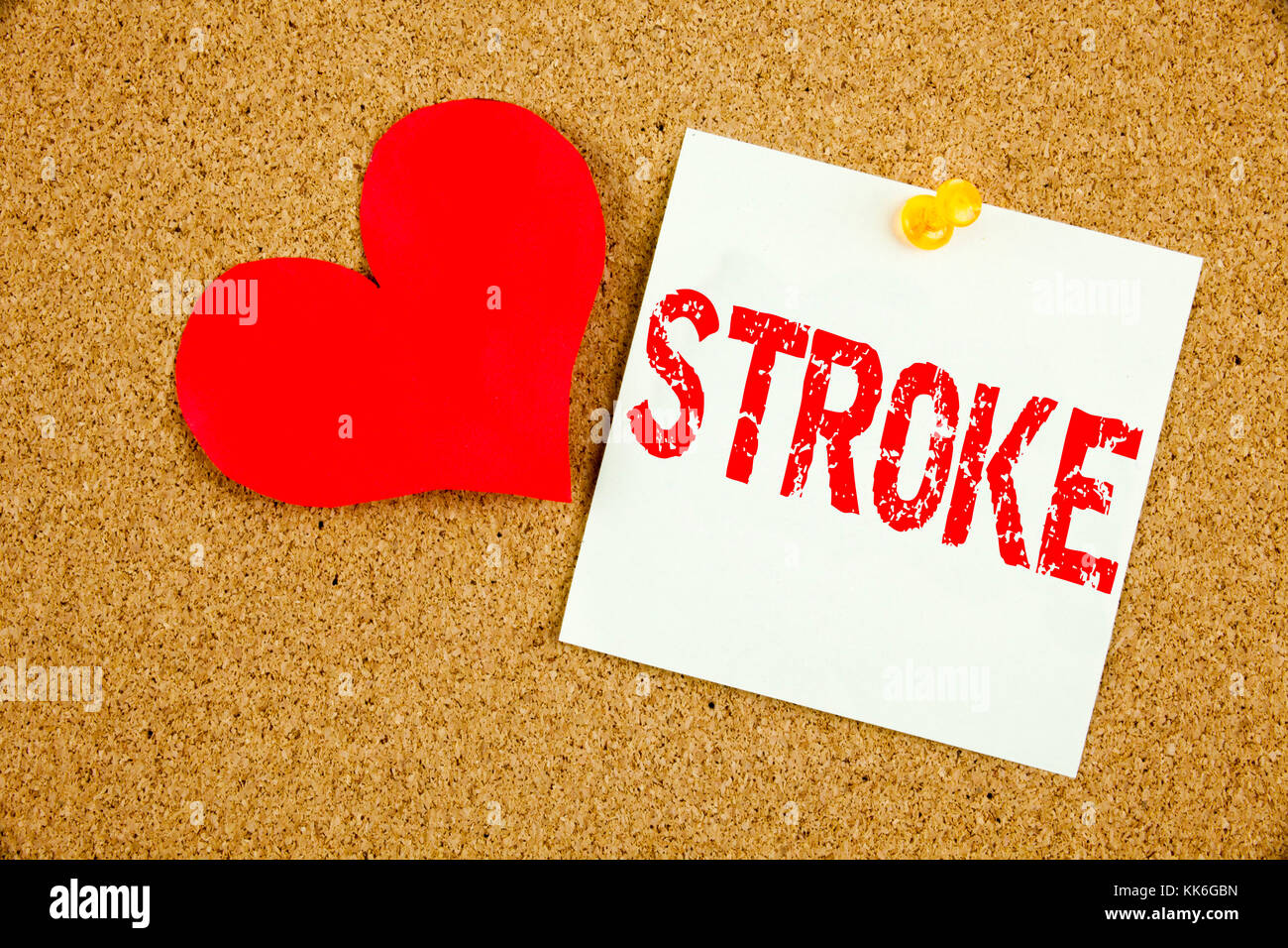 Conceptual hand writing text caption inspiration showing Stroke concept ...