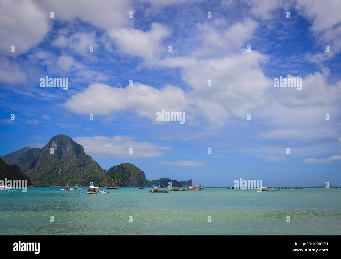 Seascape of Coron Island, Philippines. Coron is the third-largest ...