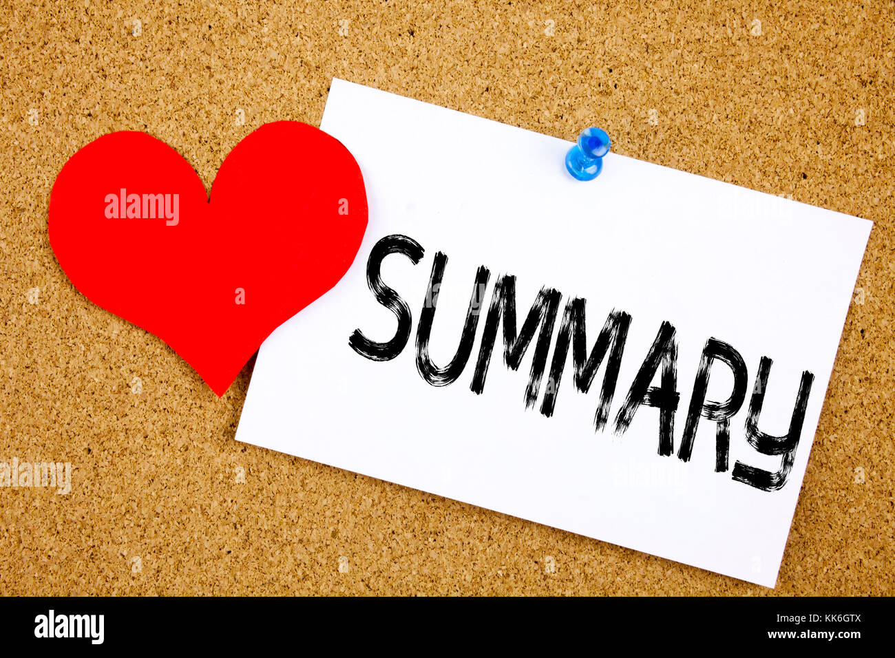 Conceptual hand writing text caption inspiration showing Summary ...