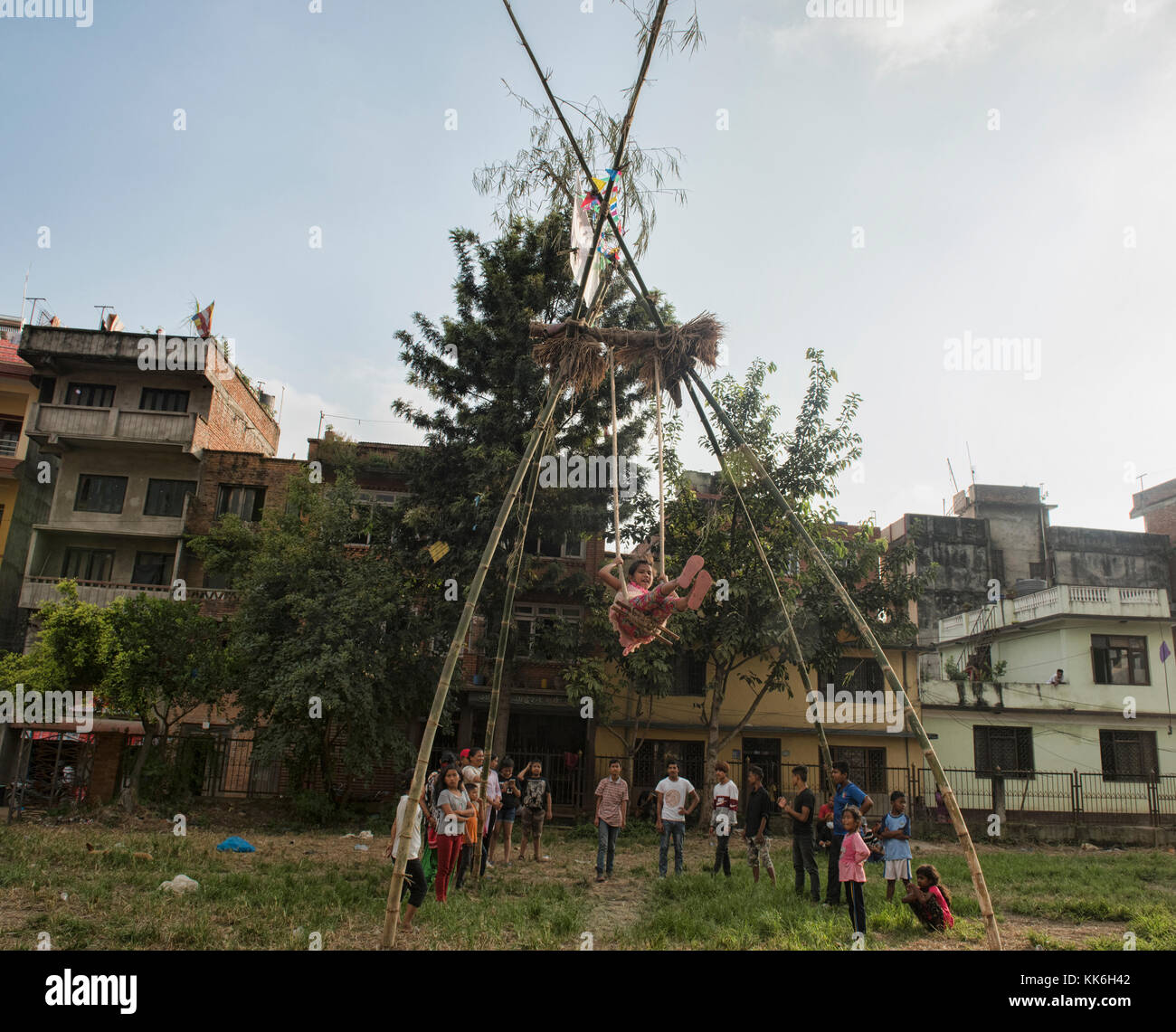 Dashain swing hi-res stock photography and images - Alamy