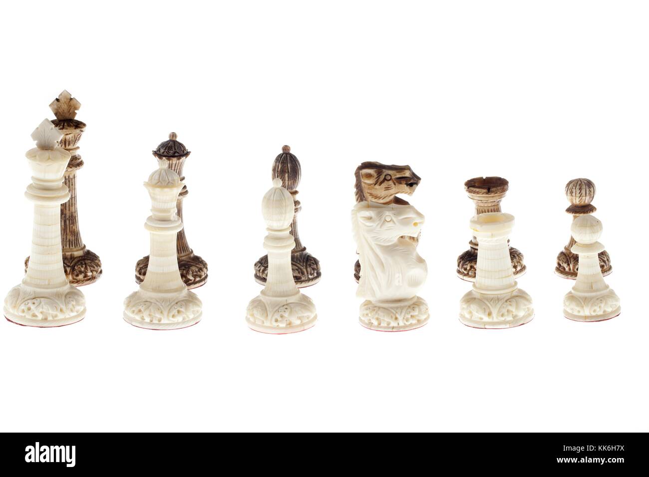 a row of chess piece Stock Photo - Alamy