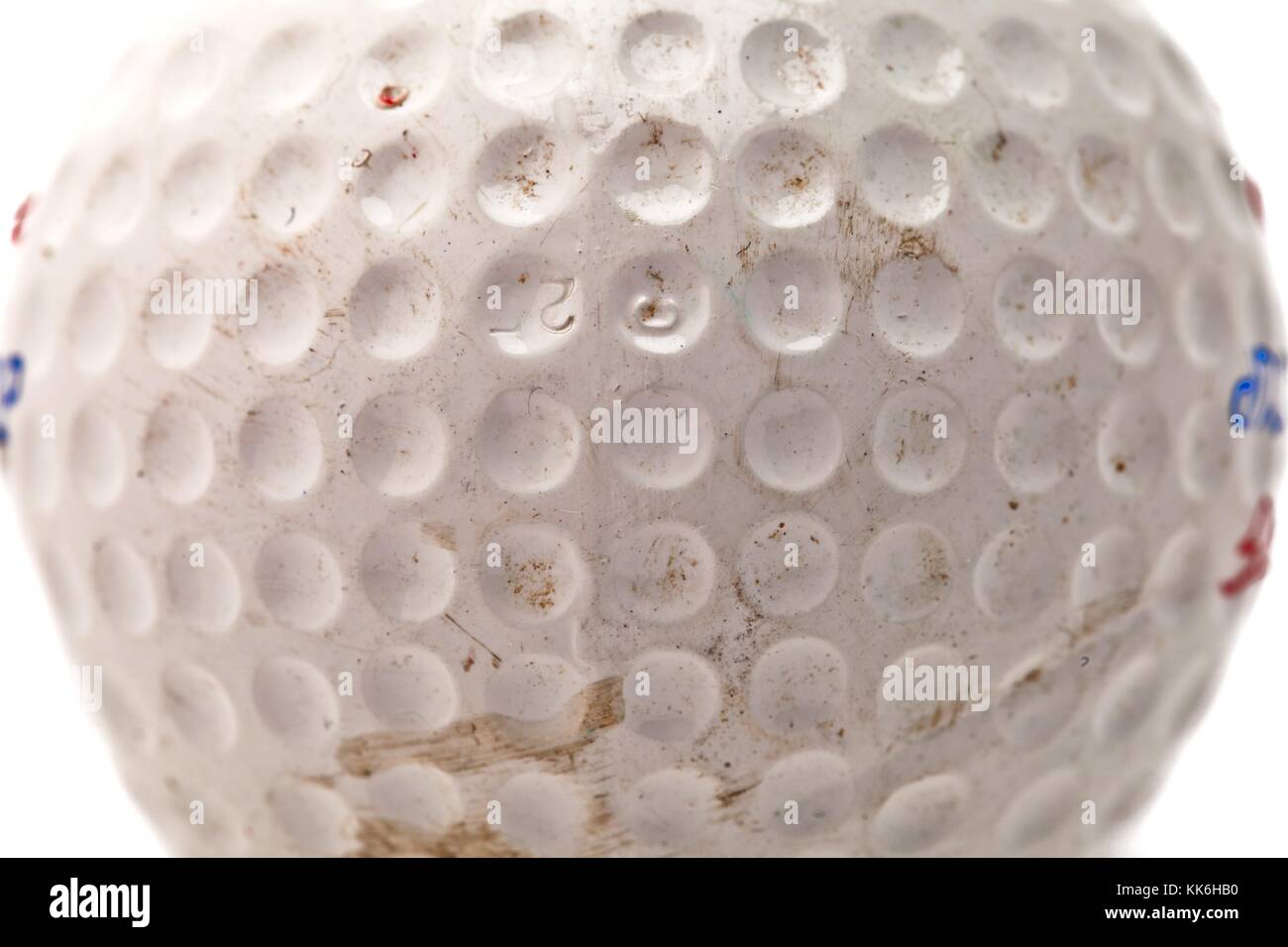 cropped shot of a dirty golf ball Stock Photo - Alamy