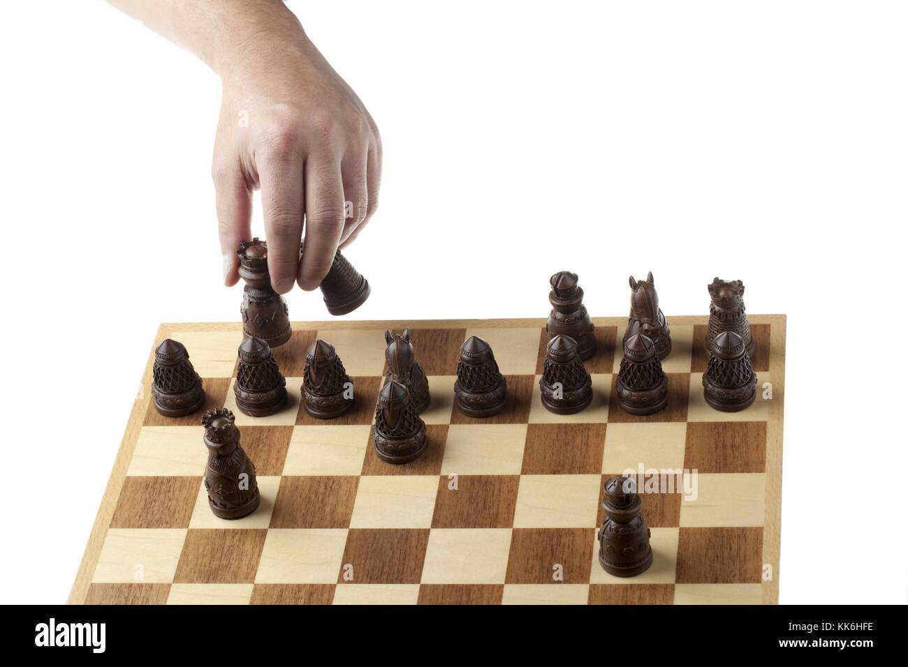 person playing chess game Stock Photo - Alamy