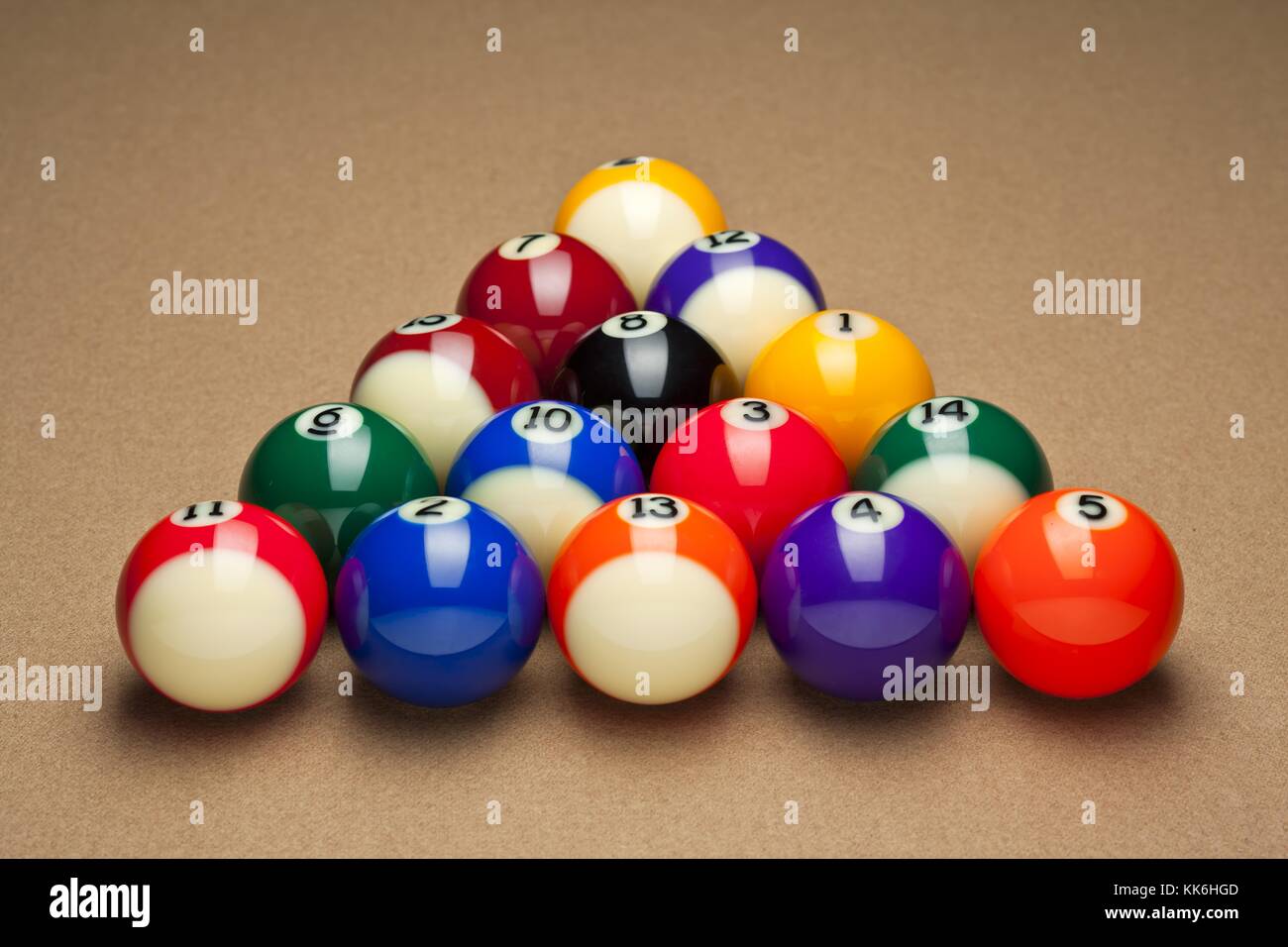 billiard on table Stock Photo - Alamy
