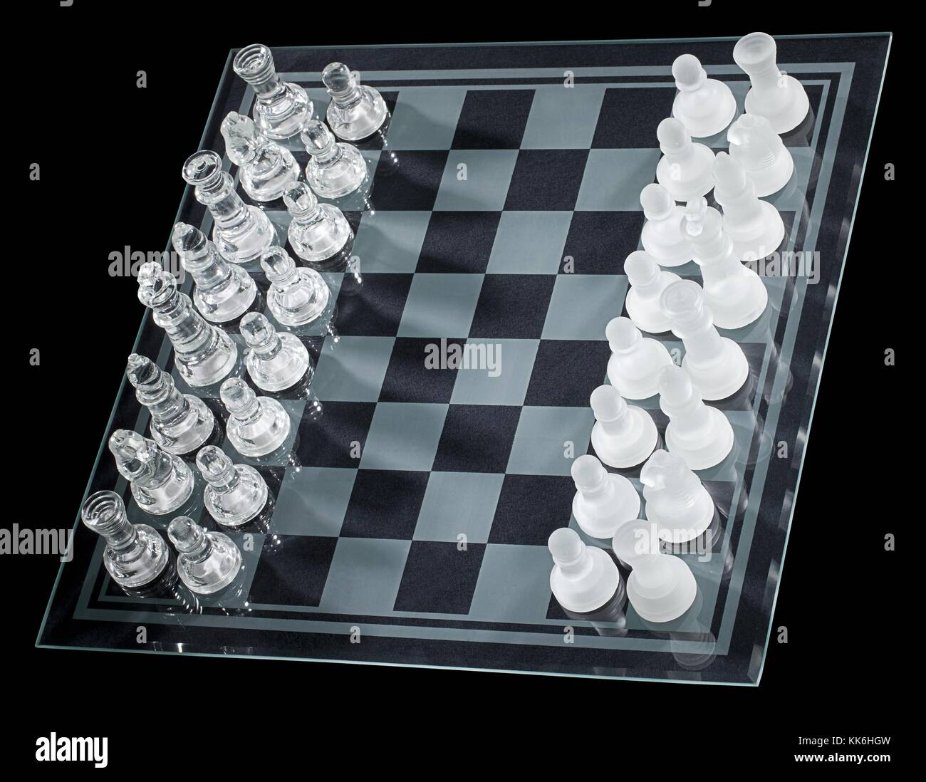 Glass chess pieces blue light hi-res stock photography and images - Alamy