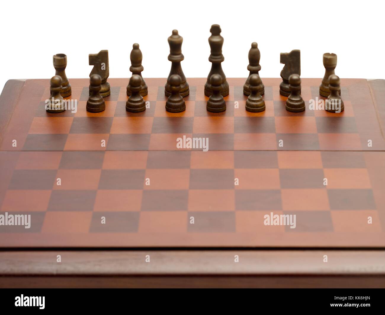 wooden brown chess pieces Stock Photo - Alamy