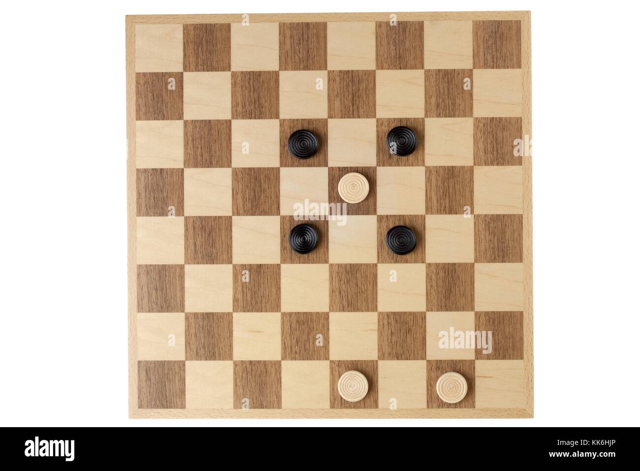 wooden checker board Stock Photo - Alamy