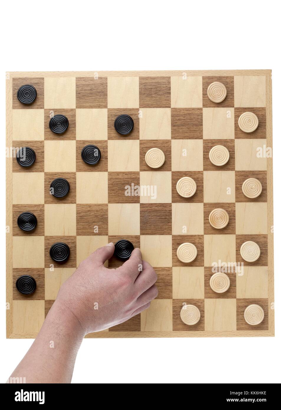 checker board game Stock Photo - Alamy
