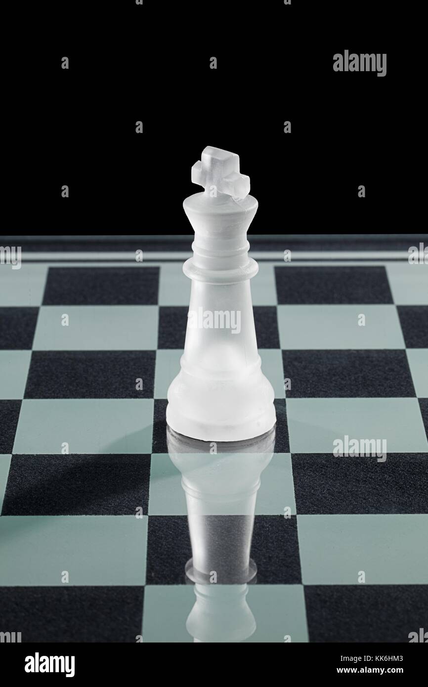 chess king on chess board Stock Photo - Alamy