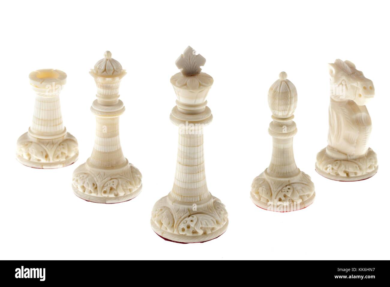 chess pieces isolated on white background Stock Photo - Alamy