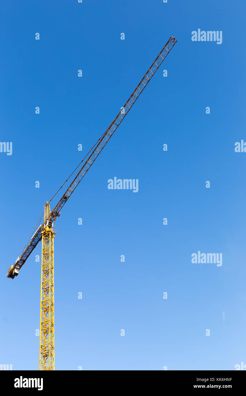 Construction crane against sky Stock Photo - Alamy