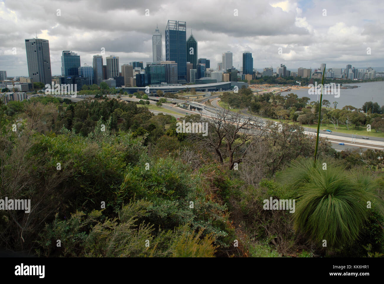 View of Perth from Kings Park and Botanic Garden, Perth, Australia ...