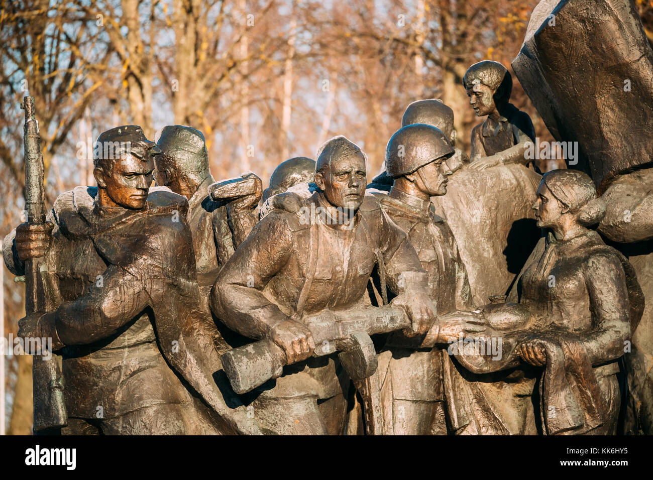 Vitebsk, Belarus. Monument To Heroes Who Died In Battles For Liberation ...