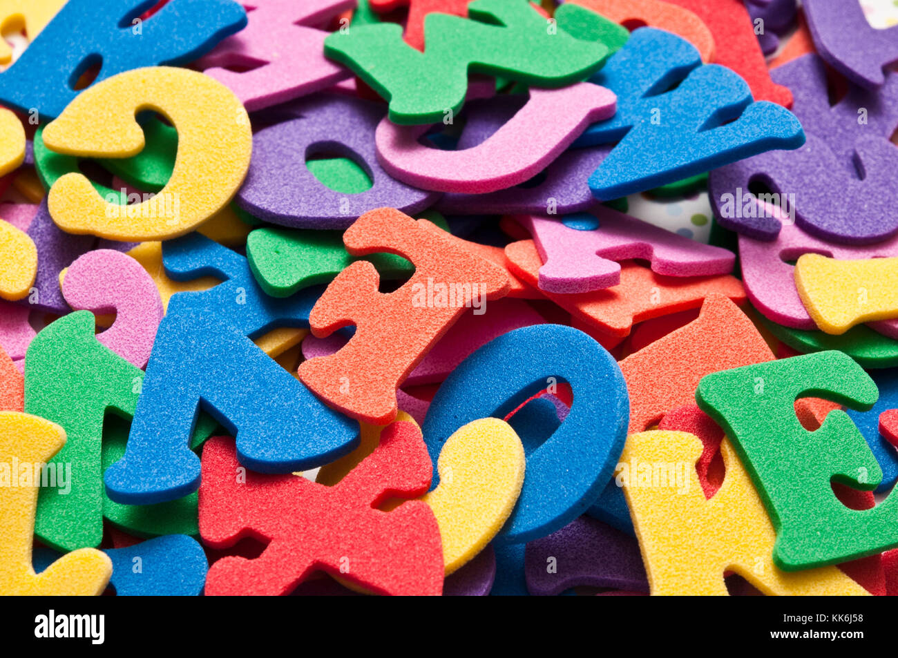 colourful background of alphabet letters Stock Photo - Alamy