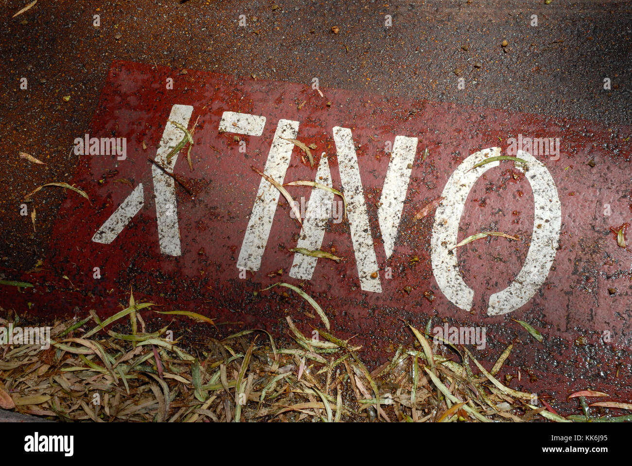 Only Road Sign, King's Park, Perth Stock Photo - Alamy
