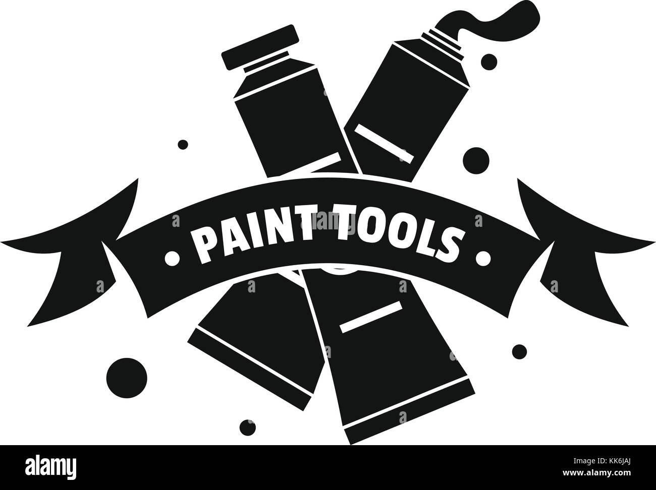 Painting tool tube logo, simple black style Stock Vector Image & Art ...