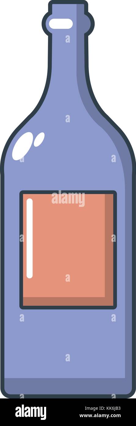 Alcohol bottle icon, cartoon style Stock Vector Image & Art - Alamy