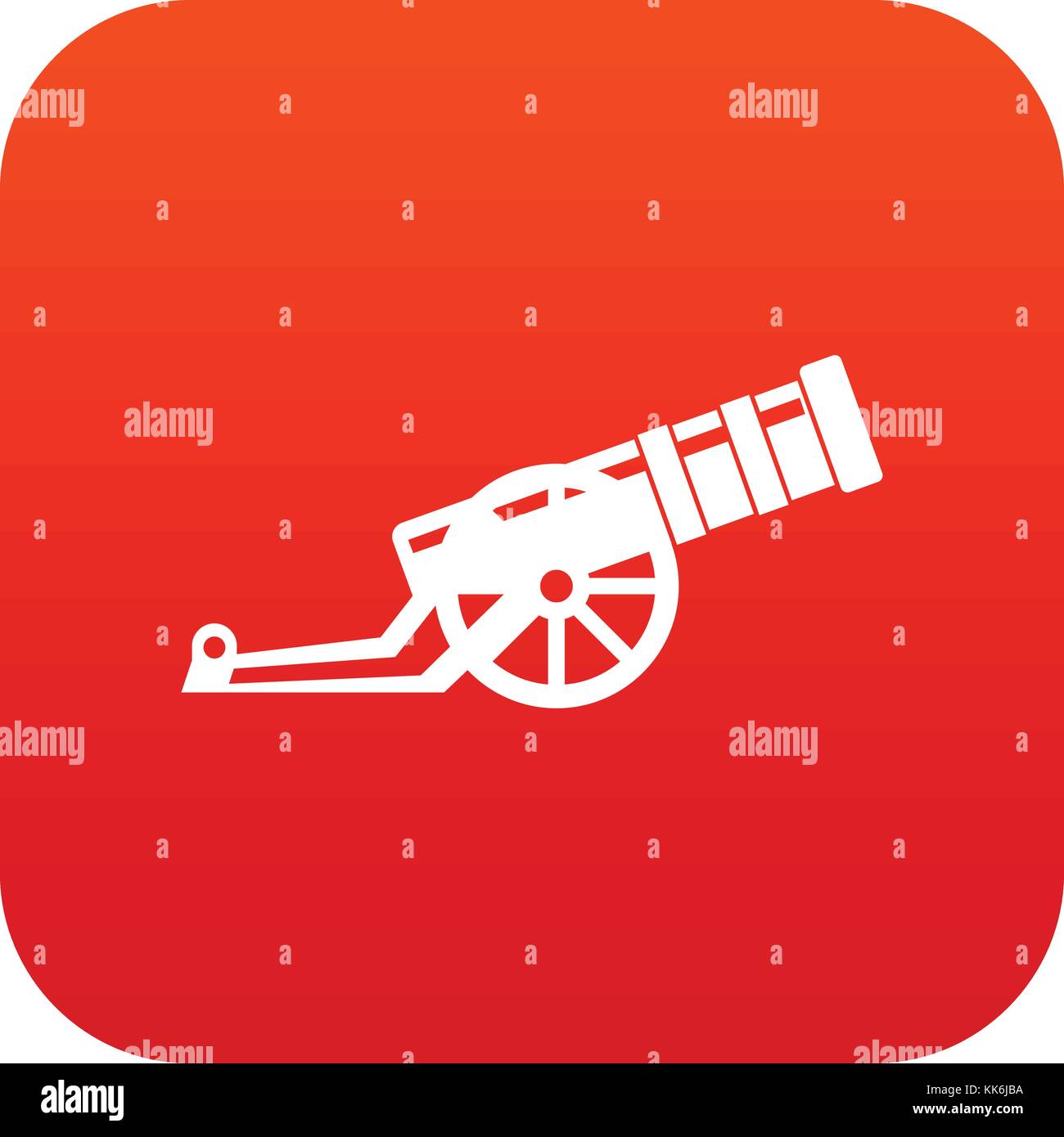 Cannon icon digital red Stock Vector Image & Art - Alamy