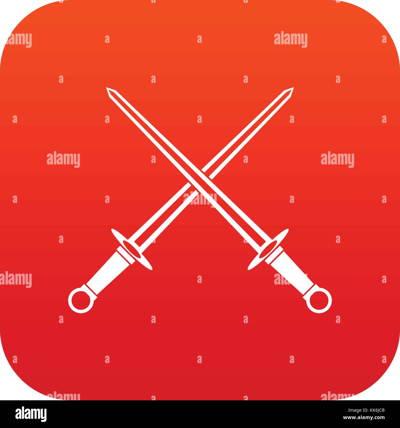 Swords icon digital red Stock Vector Image & Art - Alamy